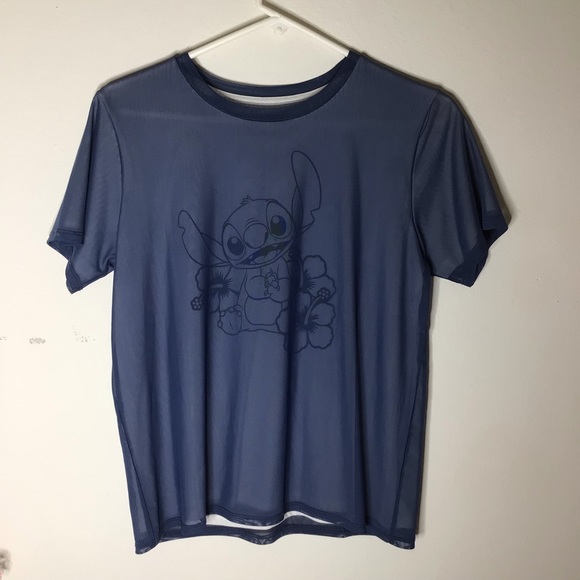 Disney | Tops | Disney Lilo Stitch Womens Mesh Tee | Poshmark